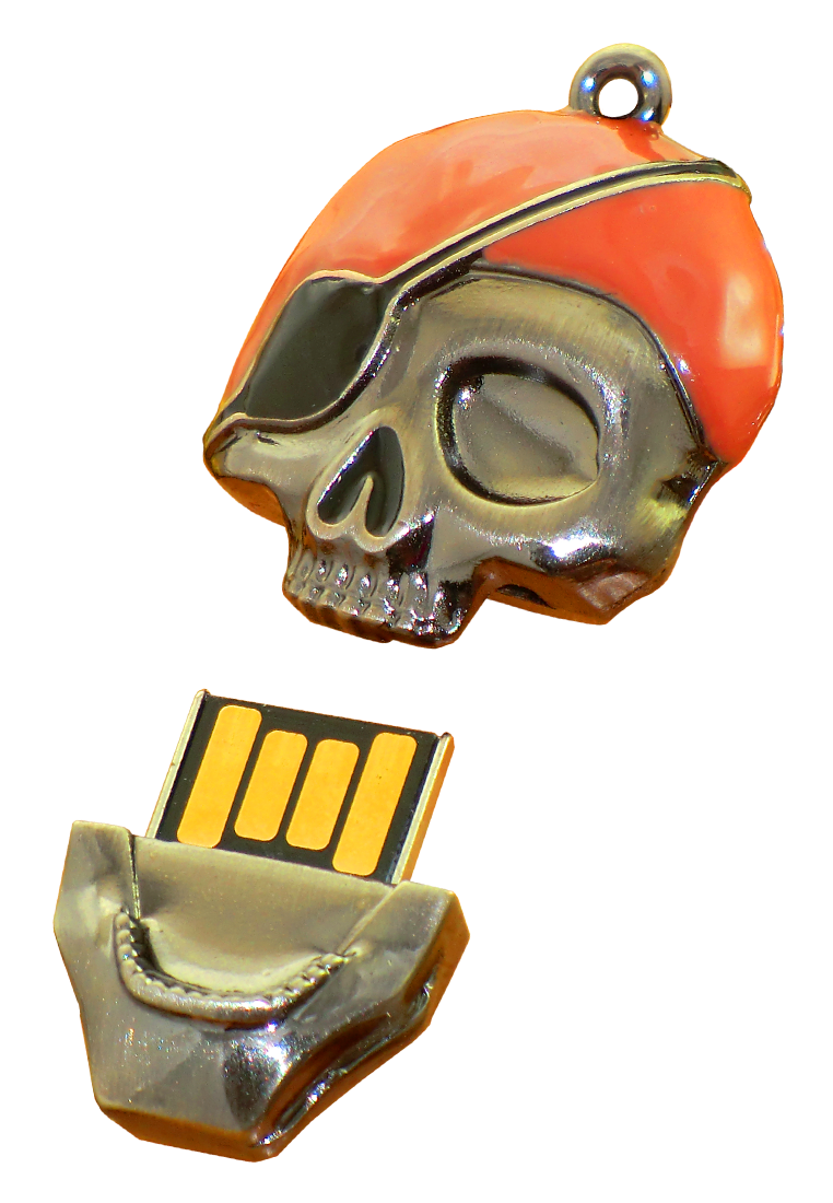 Pirata Skull USB - Panda Kusi